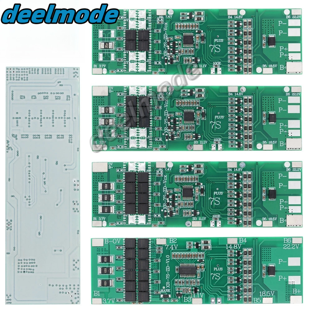 BMS 7S 24V 10A 15A 20A 30A Li-ion 18650 Battery Charge Board With ...