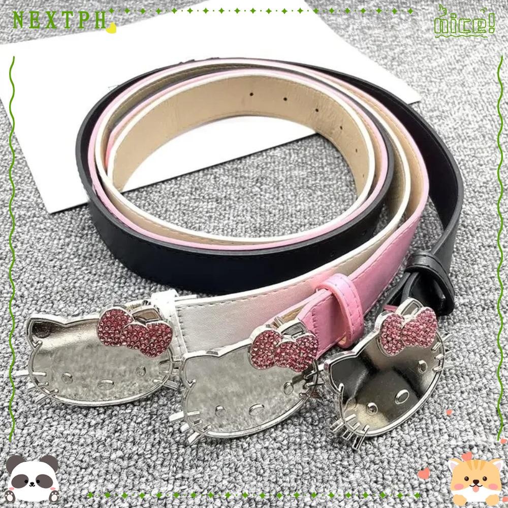 NEXTPH Anime Buckle Belts, Rhinestone Inlay Cartoon Waist Belt, Y2K ...