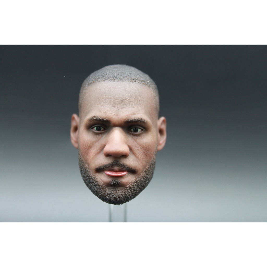 1/6 NBA Star Headsculpt Lebron JAMES Sticking Out Tongue Head Carving ...