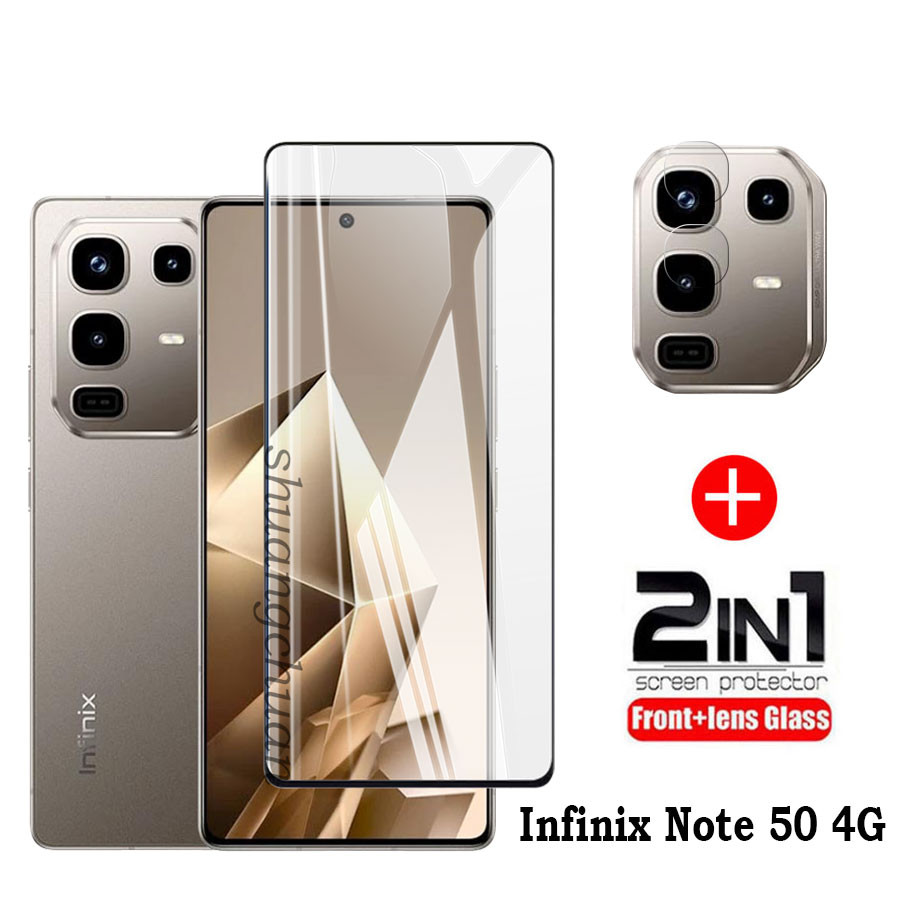 2in1for Infinix Smart 10 tempered glass Infinix note 50 Note 50pro note ...