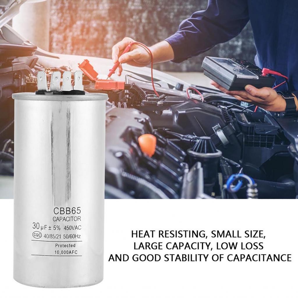Maib CBB65A-1 AC 450V Capacitor 30uF Cylindrical Motor Run Round for ...