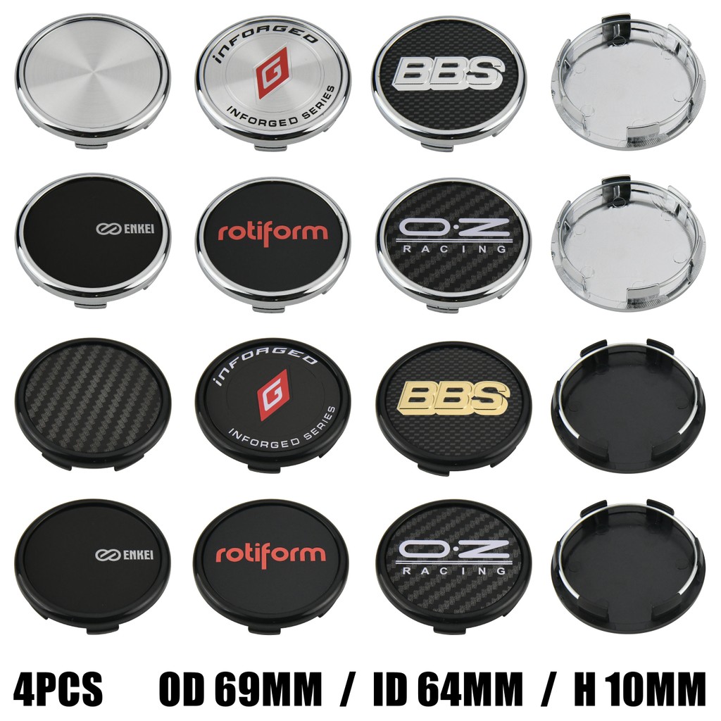 69mm Wheel Center Cap Rim Cap OZ ENKEI INFORGED XXR Emblem Sticker Hub ...