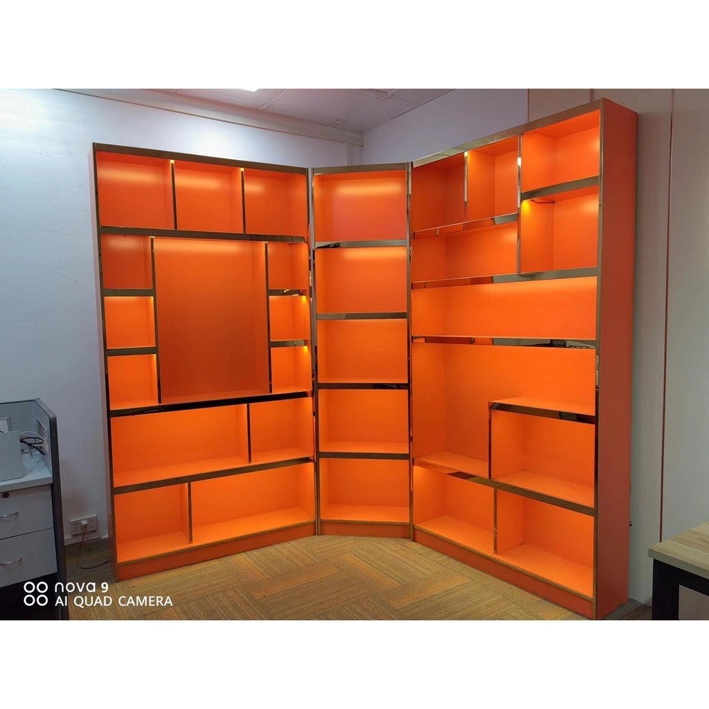 Display Cabinet Display Cabinet Display Case Bag Rack Live Streaming ...