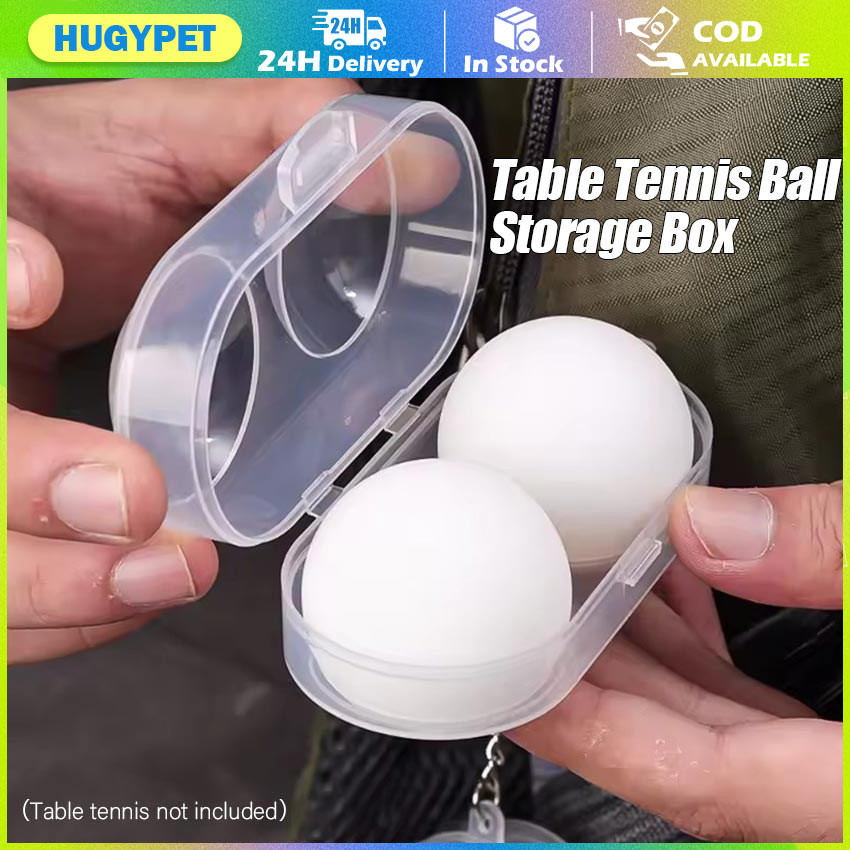 Portable Table Tennis Ball Storage Box With Keychain Ping Pong Balls ...