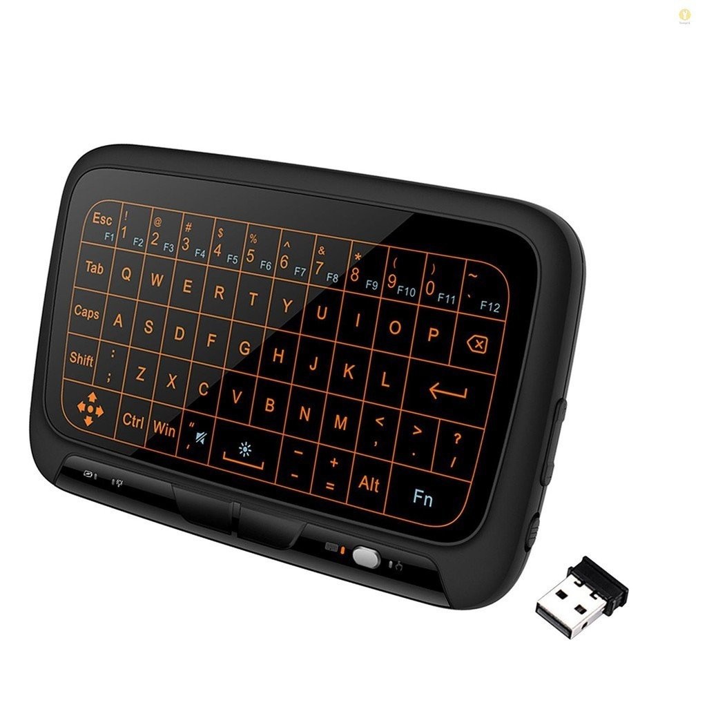 HGP H18+ 2.4GHz Wireless Keyboard Full Touchpad Backlight Keyboard with ...