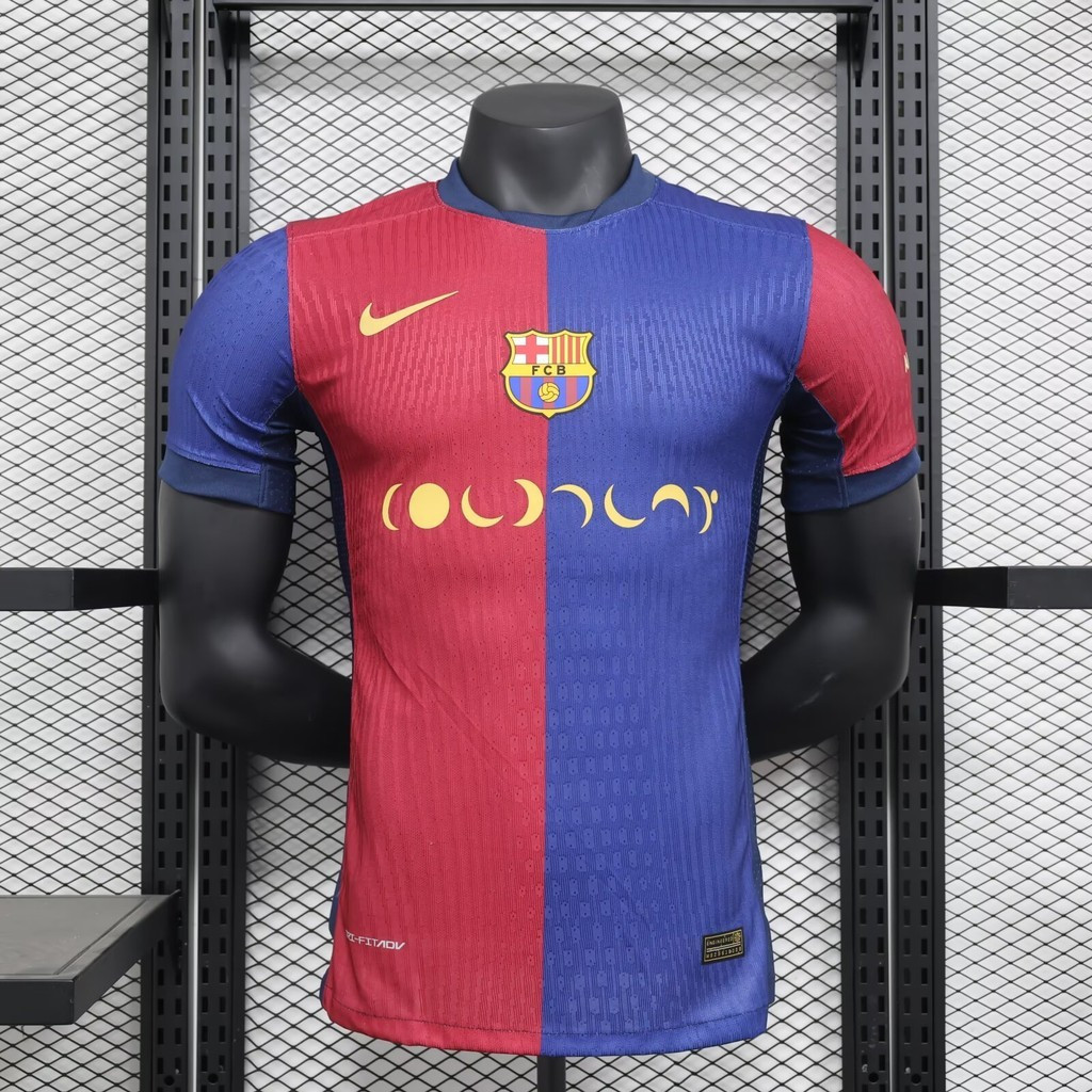 Player Issue 2024 2025 Barcelona Home Jersey Barca 19# LAMINE YAMAL ...