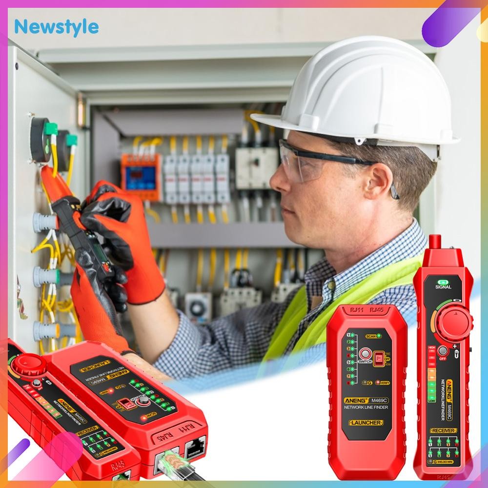 LAN Cable Tester RJ45 RJ11 Anti-Interference Network Line Finder with ...