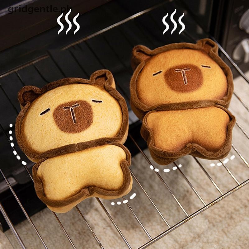 [Gridgentle] Toast Bread Capybara Plush Toy Keychain Cartoon Capibara ...