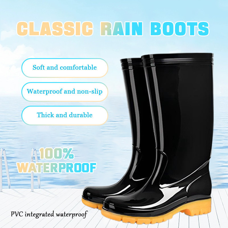 High tube rain boots (BOTA) acid and alkali resistant water boots ...