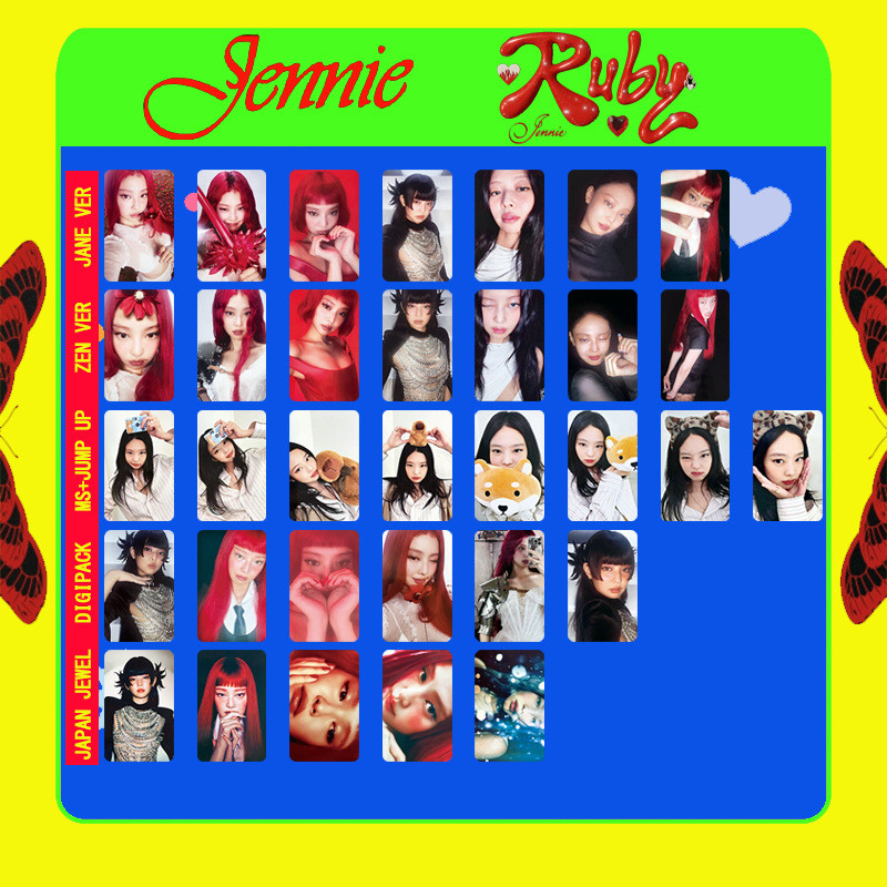 2-8pcs BP LISA SOLO ALTER EGO SUNNI VIXI ROXI Lomo Cards JENNIE RUBY ...