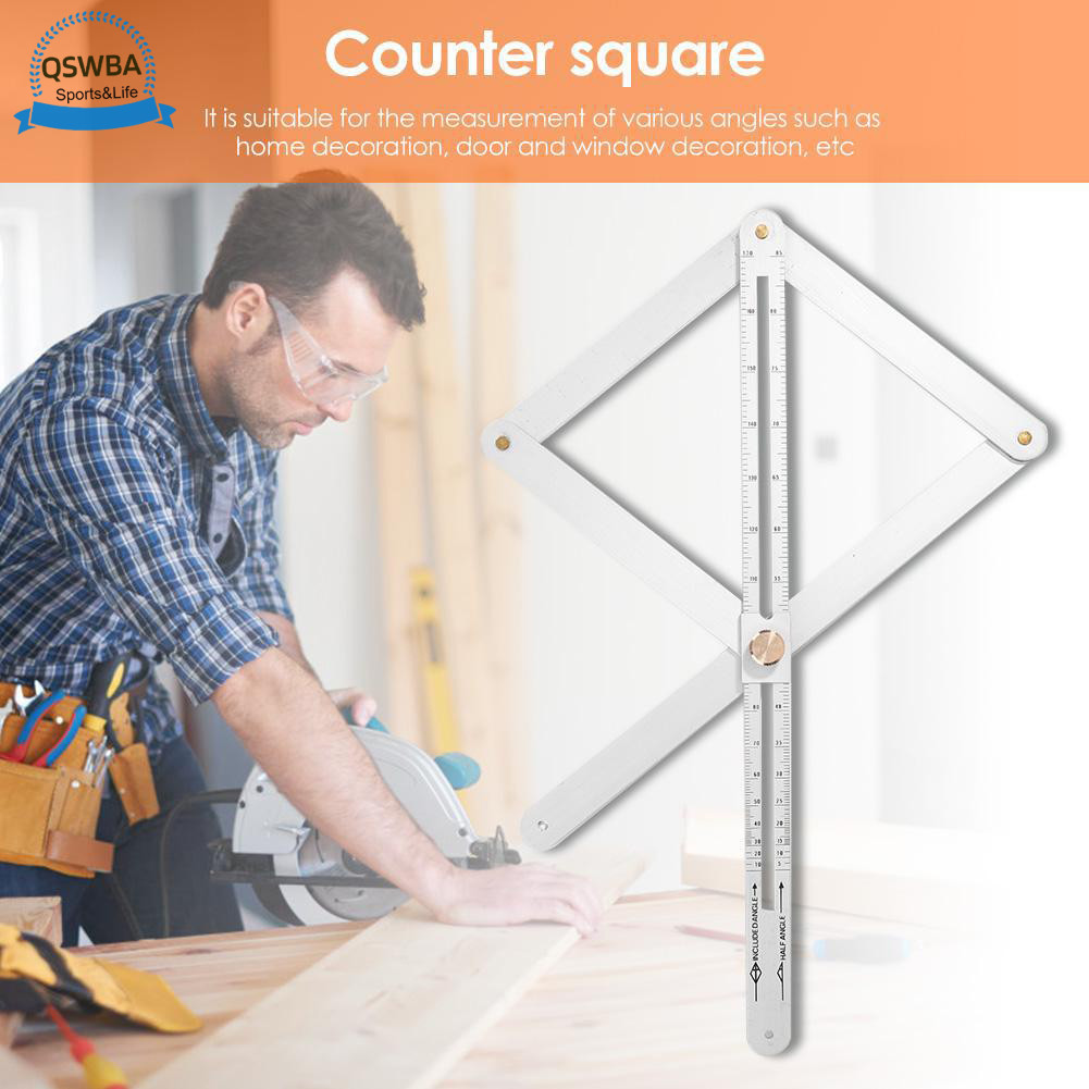Angle Protractor Measuring Tool For Carpenters Woodworking Hobbyists ...