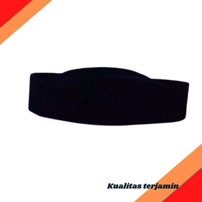 HITAM Plain BLACK SONGKOK KOPIAH KOPEAH KOPYAH PECI BLACK ARTIST MODEL ...