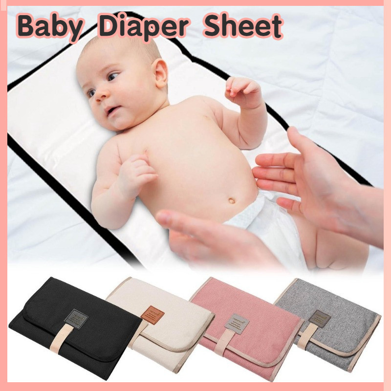 Baby Diaper Sheet Foldable Baby Diaper Changing Pad Waterproof Newborn ...