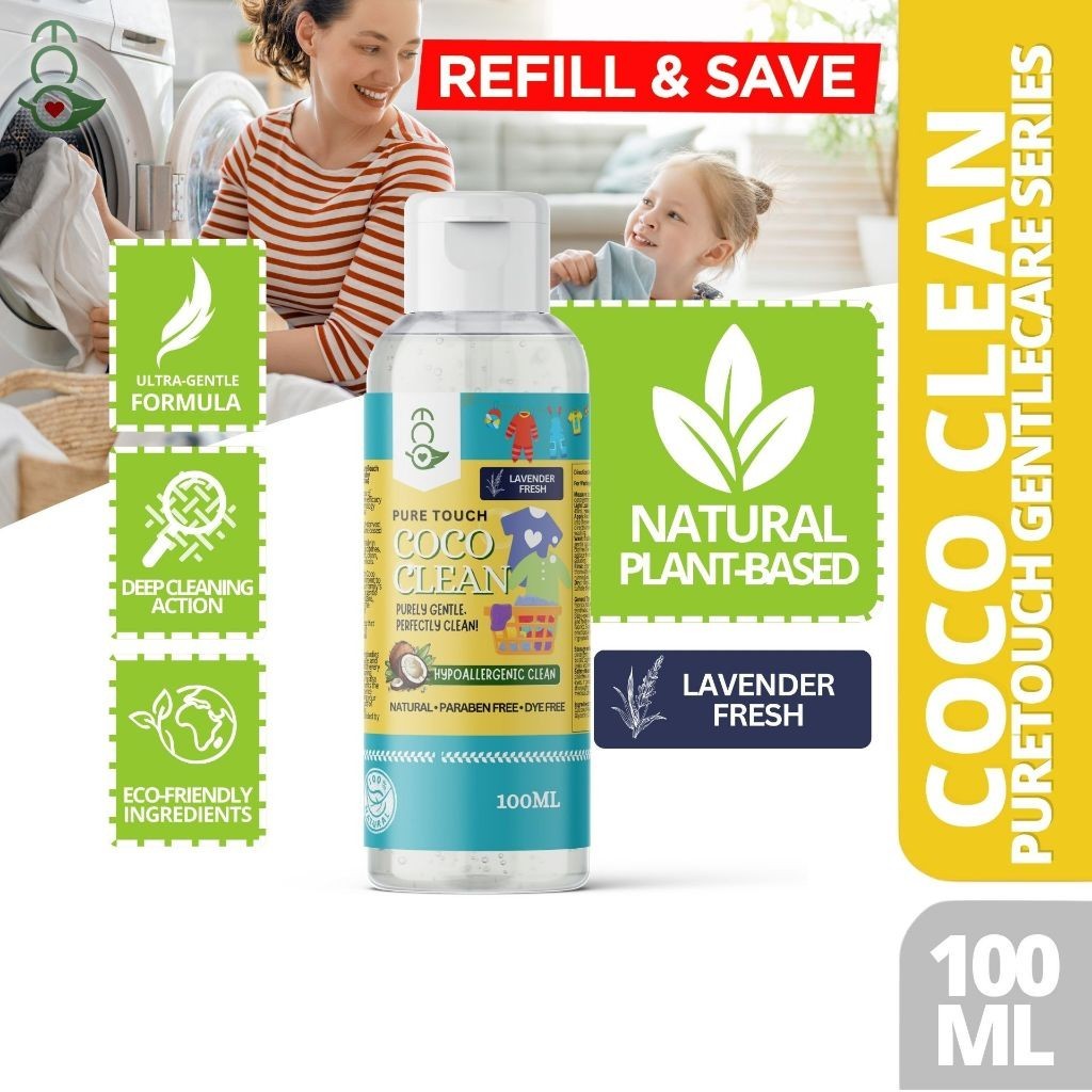 Eco Love PureTouch Coco Clean - Plant-Based Gentle Laundry Detergent ...