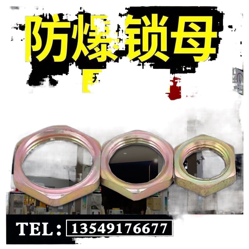 Explosion-proof flexible pipe joint lock nut lock nut lock plate ...