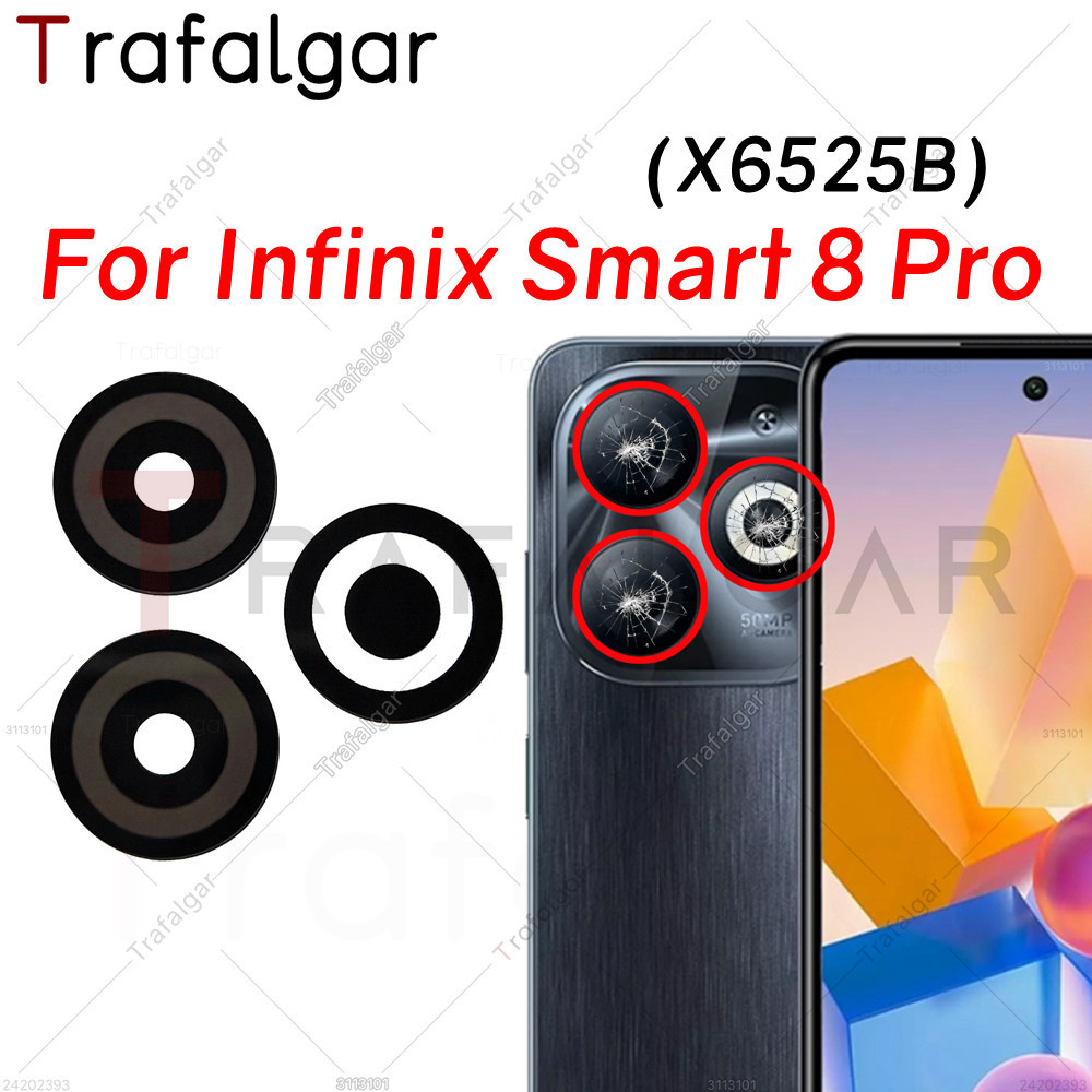 Rear Back Camera Glass Lens For Infinix Smart 8 Pro X6525B Replacement ...