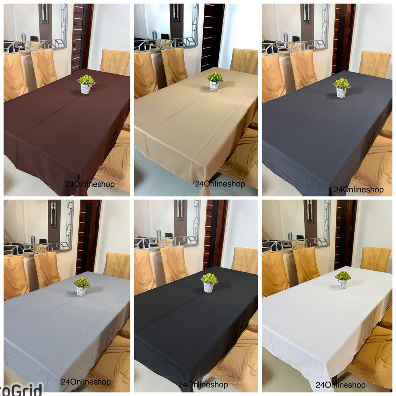 Aesthetic Plain Table Cloths - Table Cover Geena Fabric | Shopee ...