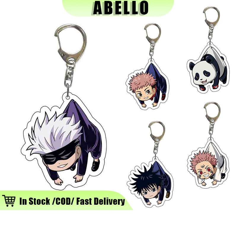 Anime Jujutsu Kaisen Cute Key Chain Acrylic Keychain Action Figure Yuji ...