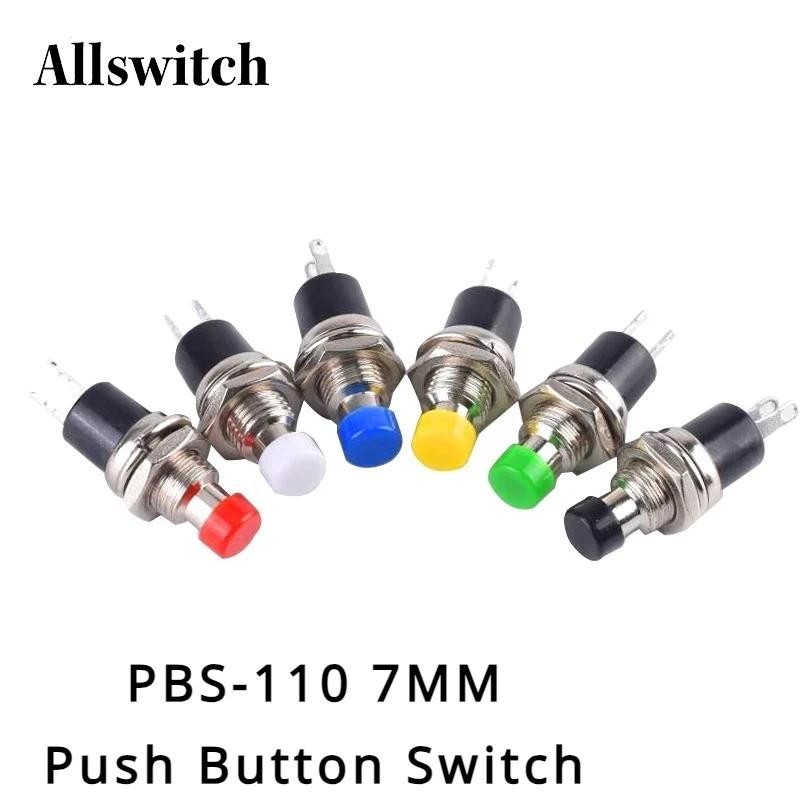 PBS-110 Push Button Switch 7MM Momentary Push Button Micro Switch Normally Open NO | Shopee ...