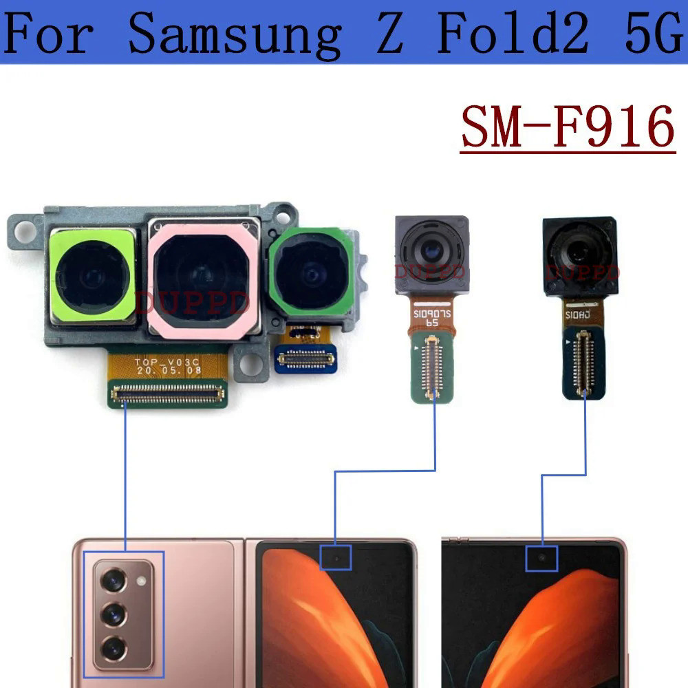 Front Rear Camera For Samsung Galaxy Z Fold 2 Fold2 5G SM-F916B F916N ...