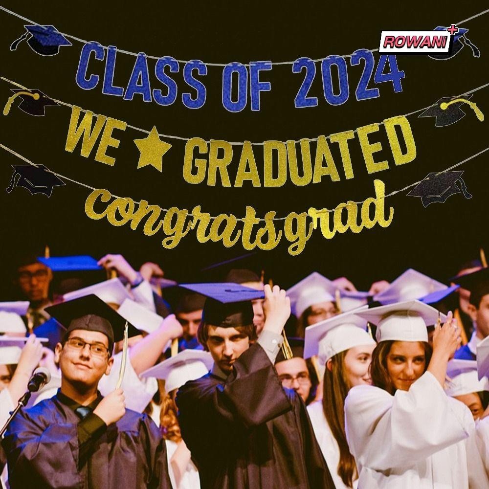 ROWAN1 Graduation Banner, Wall Hanging Graduation Ceremony Hanging ...