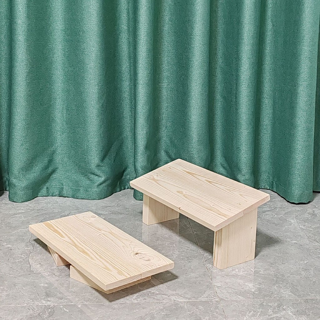 Solid Wood Zen Stool Chapel Stool Beveled Yoga Stool Ergonomic Kneeling ...