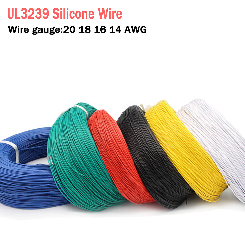 1M UL3239 Wire Cable High Temperature Resistant 20-14AWG Flexible Soft ...