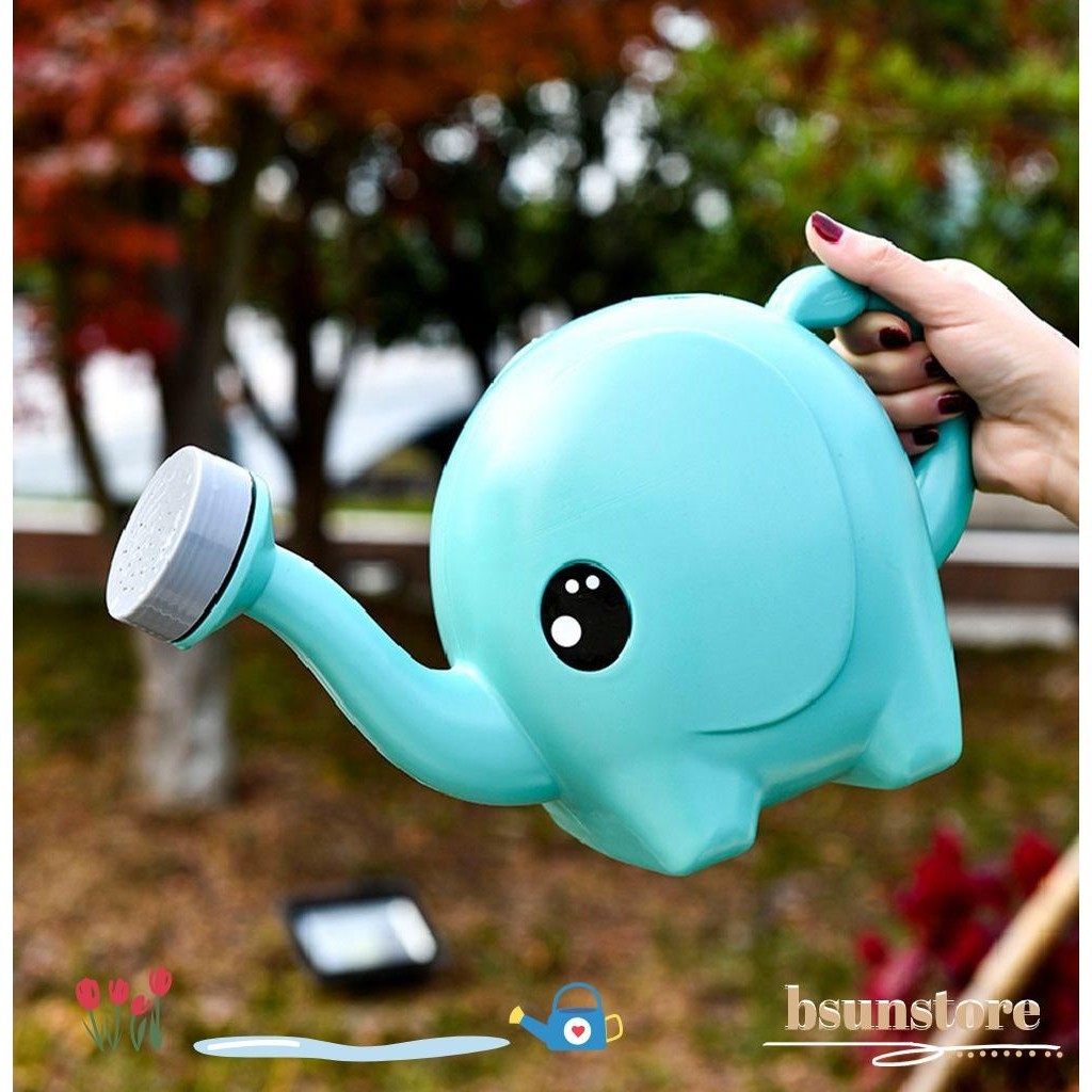 BSUNS 2500ml Cute Water Can Outdoor Elephant Gardening Irrigation Lawn ...