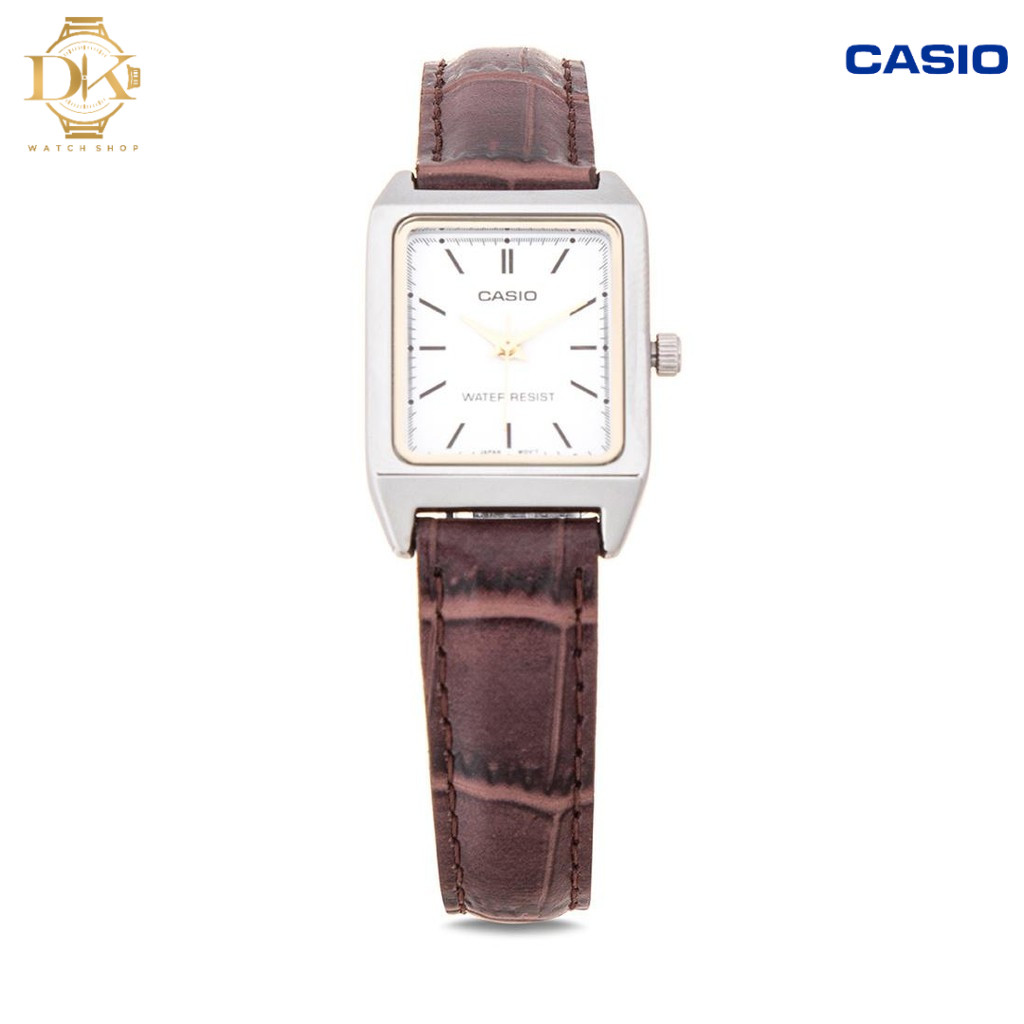 Casio LTP-V007L-7E2 Brown Leather Analog Watch for Women | Shopee ...