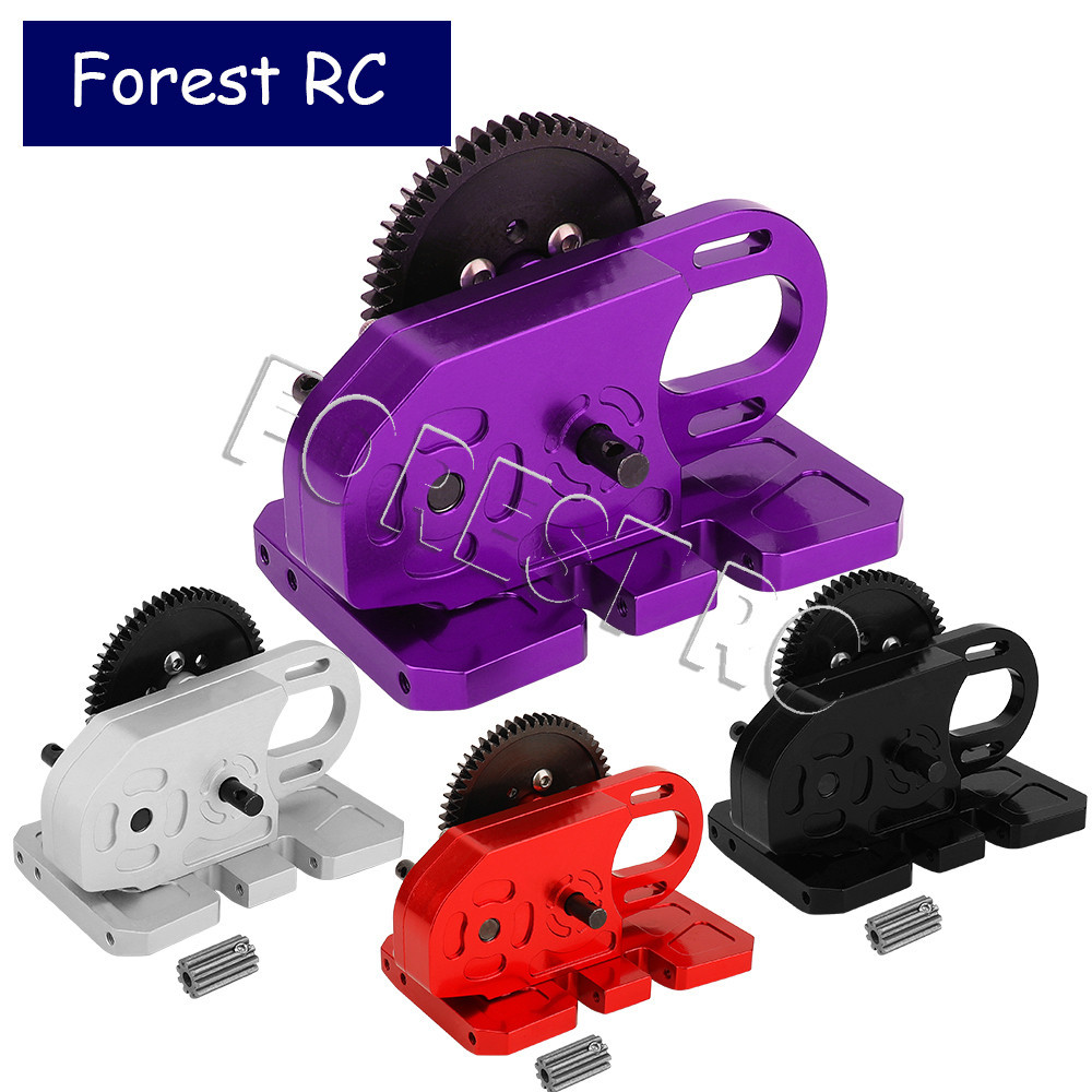 LCG 2 Low Gearbox Middle Transmission Box with Gear Skid Plate For 1/10 RC Crawler Axial SCX10 ...