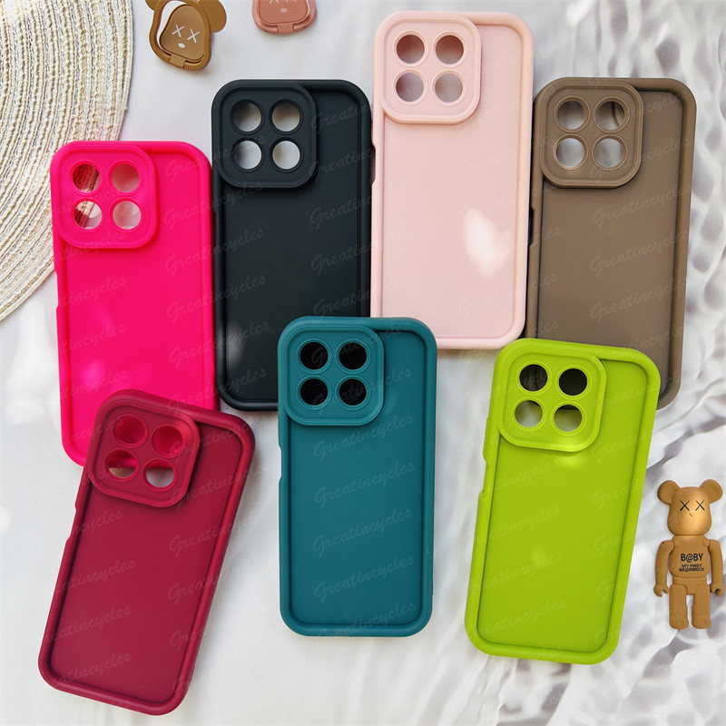 Solid Simple Silicon Phone Casing For Honor X8b Candy Color Macaron ...
