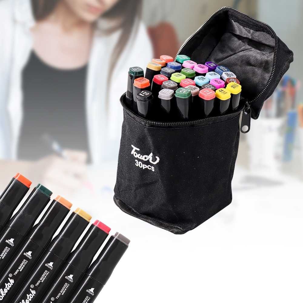 Toddi Marker Dual Side Fine Art Marker 30 Color - T30 | Shopee Philippines