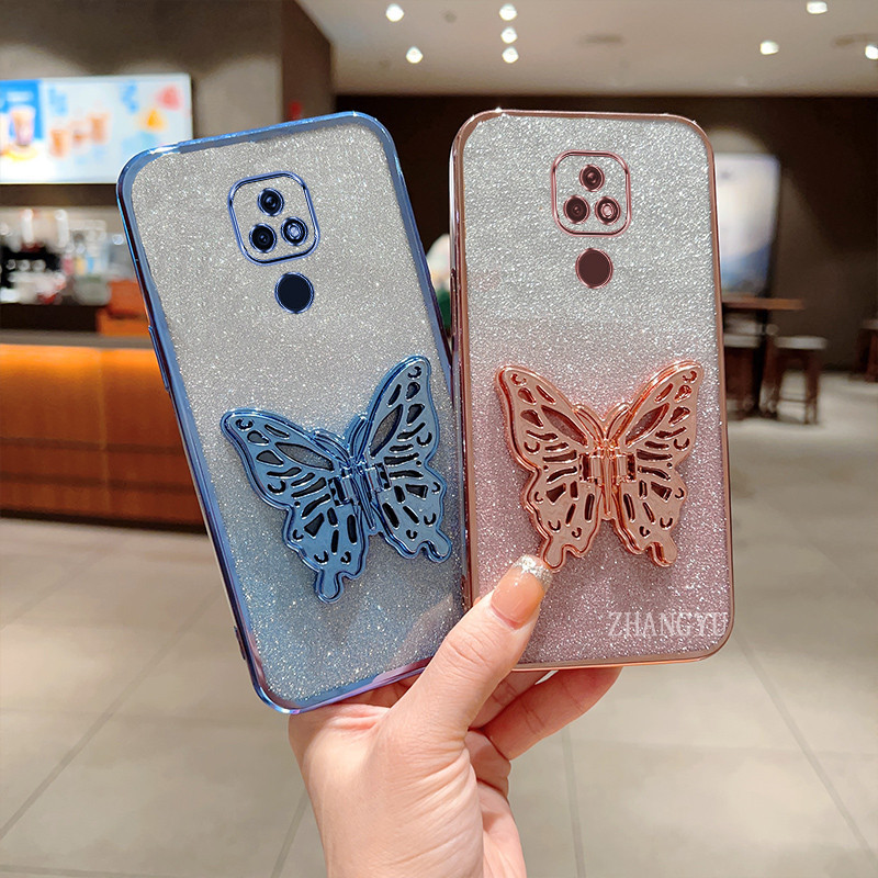 Casing MOTO E7 PLUS E7 POWER E13 E20 Butterfly bracket gradient glossy ...
