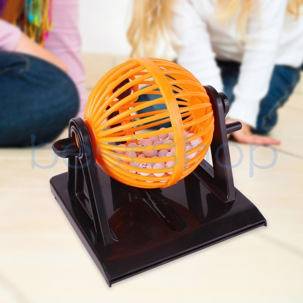 1/2 Plastic Bingo Cage With Ball Dispenser Cards Endless Fun For Kids ...