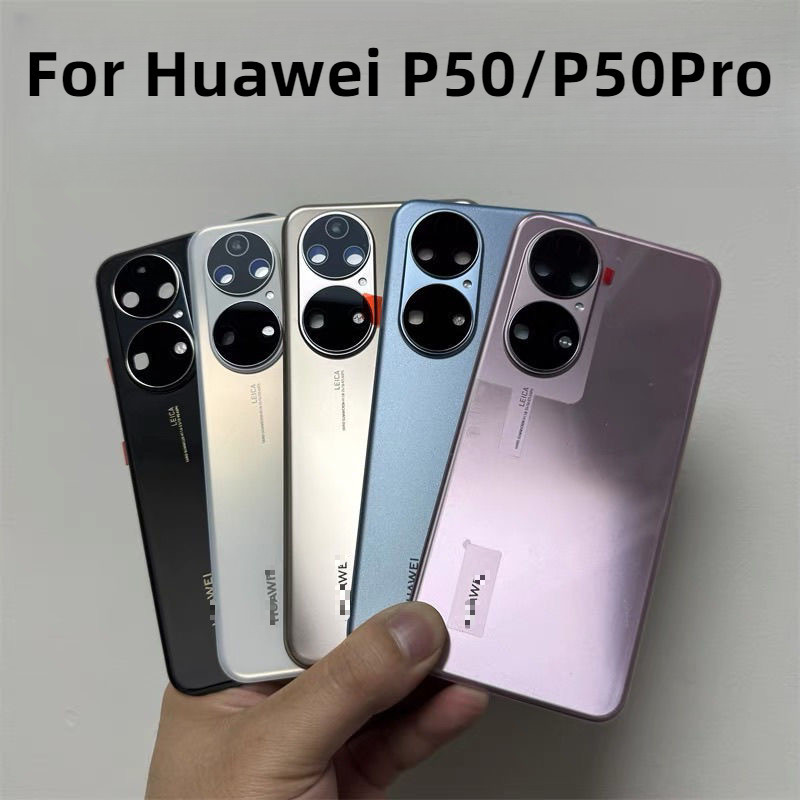 P50Pro Housing For Huawei P50 Pro 6.6" Battery Cover Back Door Glass Repair Phone Replace Rear ...