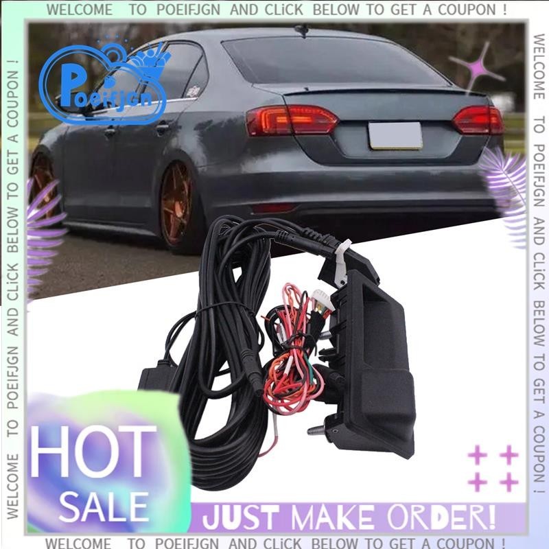 【Poeifjgn】Car RGB Rearview Camera with Trunk Switch Handle Cable for ...