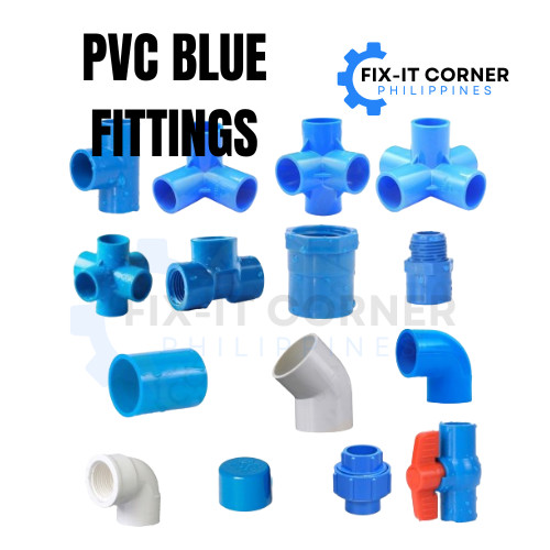 PVC Blue Fittings Elbow, Tee, Coupling, Cap, Male Adaptor Female ...