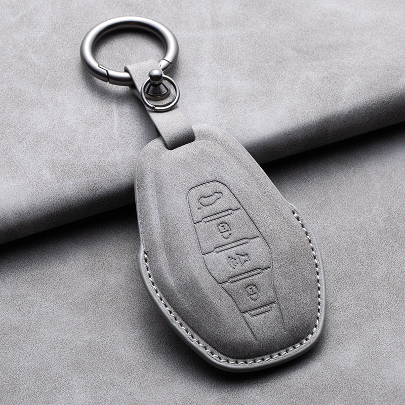 Leather Car Key Case Cover Shell For Chery Jetour DASHING X-1 Plus DTC ...
