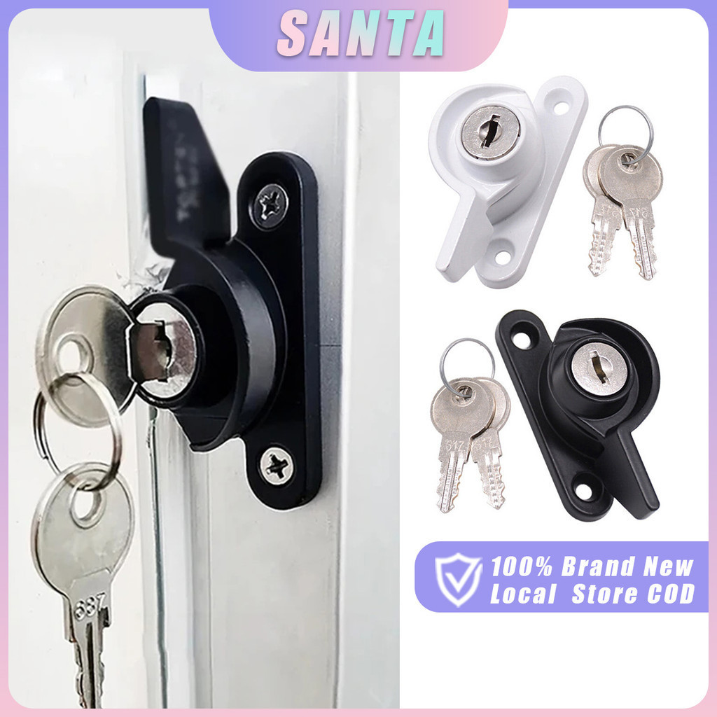 Window Locks Household Crescent Lock Anti-theft Sliding Safety Locks ...