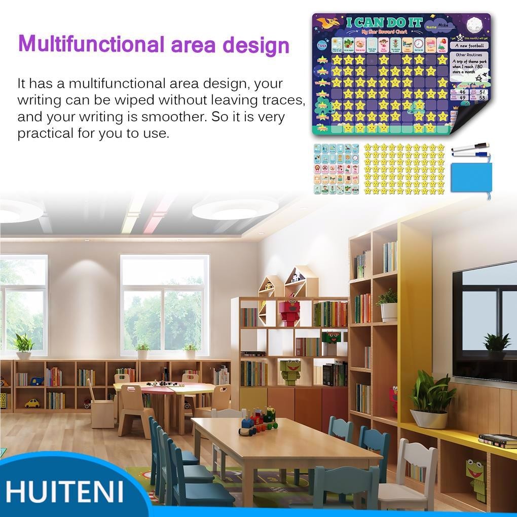 Magnetic Children Behavior Star Reward Chore Chart Flexible Chart with ...