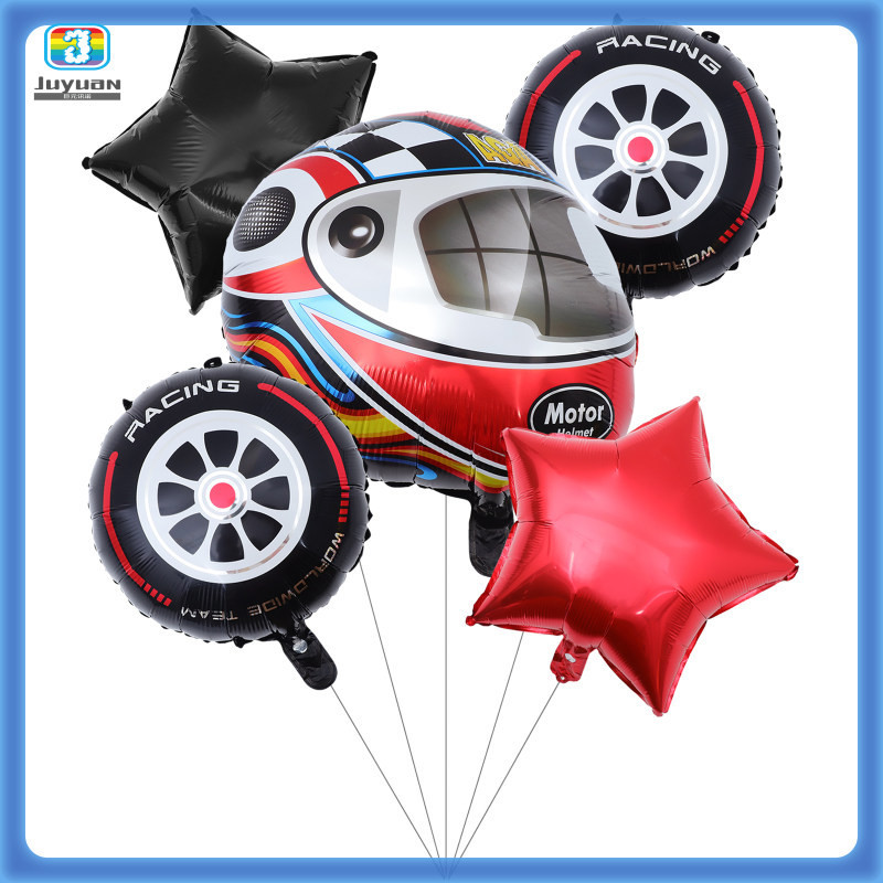 Race Car Theme Party Supplies Balloons Birthday Prop Decor Happy ...