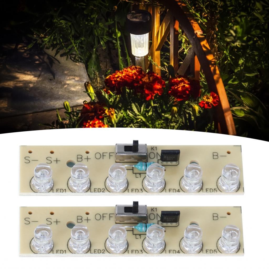 Maib Solar Light Circuit Board Control Module w/ Switch 1.2V RF1206 ...