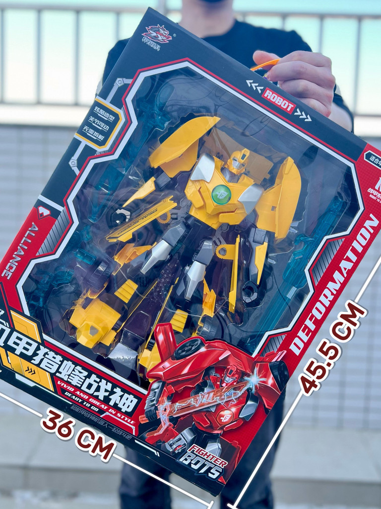 Boy Transformation Toy Large Robot Wasp Optimus Warrior Figure Robot ...