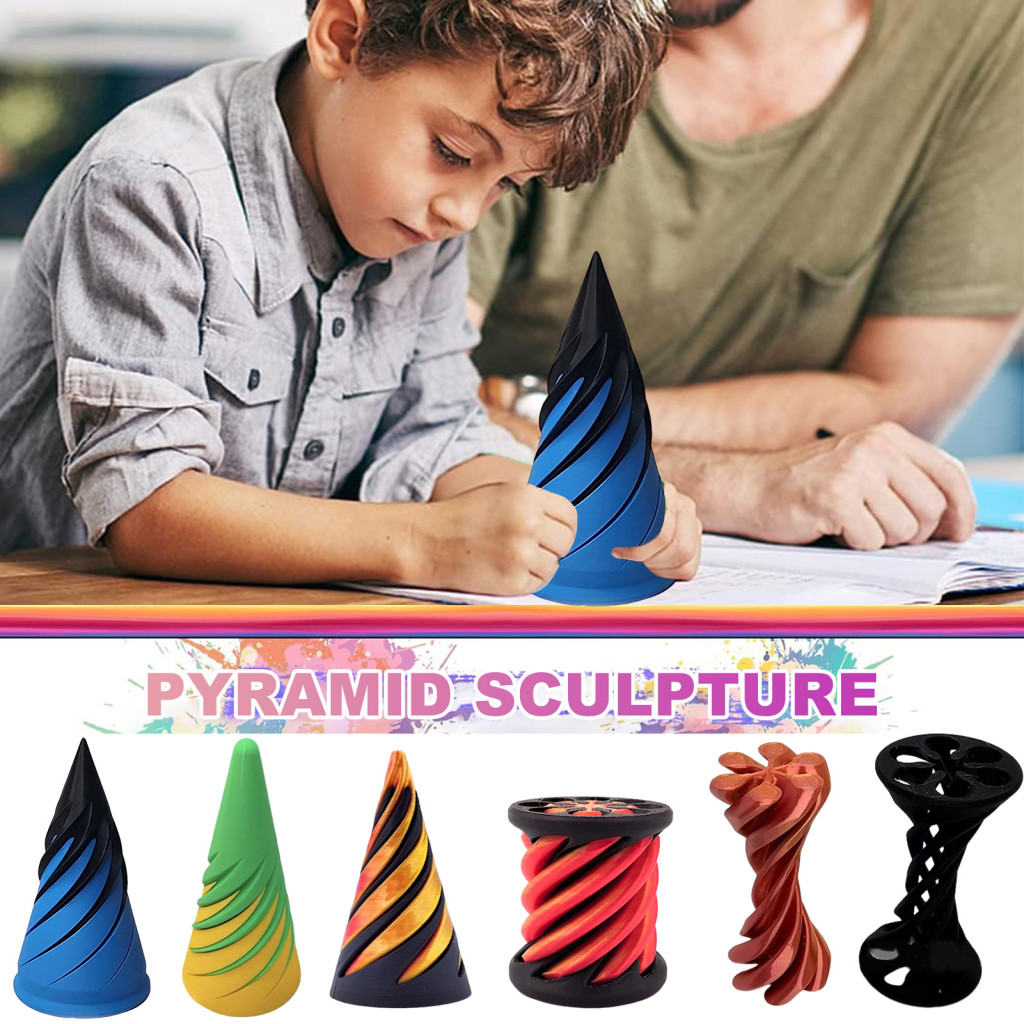 {bologna} Impossible Pyramid Passthrough Sculpture Small Pyramid ...