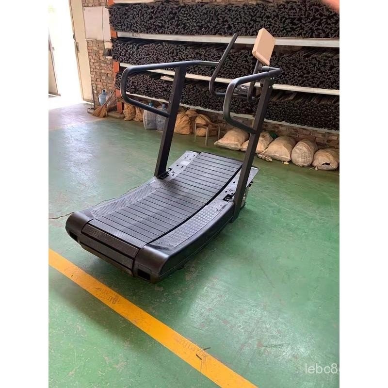 Commercial Gym Unpowered Treadmill Track Type Curved Mechanical ...