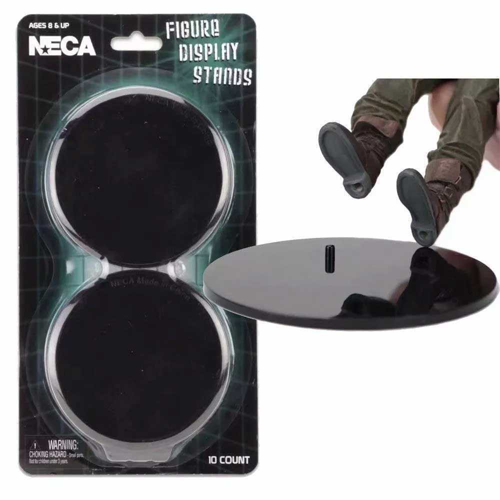 NECA 10 Pieces Action Figure Display Stands Base Black Fits Most NECA 6 ...
