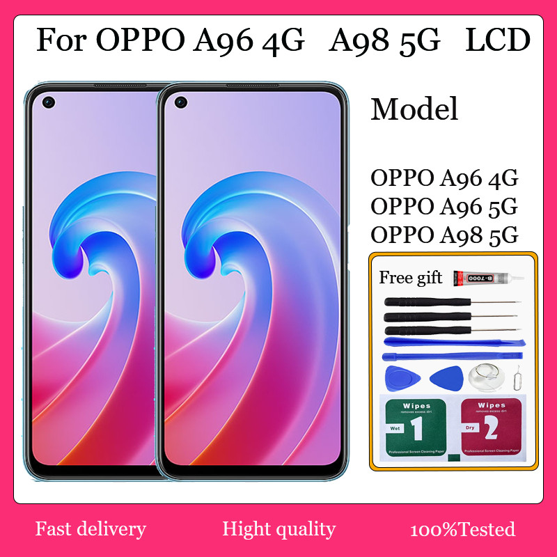 Ori AMOLED For OPPO A96 4G 5G A98 5G LCD Display Touch Screen ...