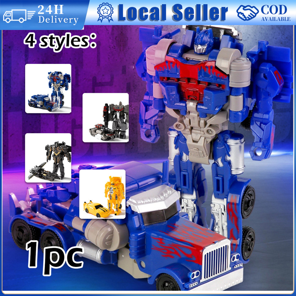 Children Transforming Robot Toys One Step Transformers Optimus Prime ...