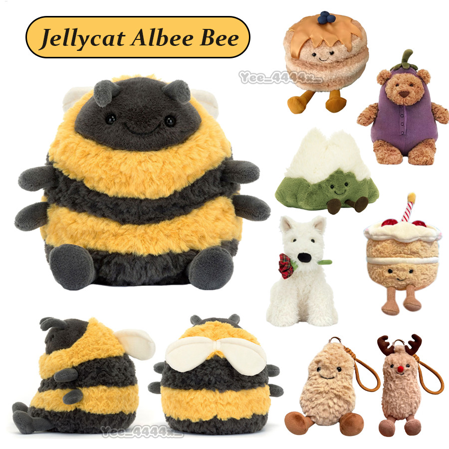 Jellycat Albee Bee Plush Doll Cute Bee Plushie Collection Dolls Lovely Collection Ornaments ...