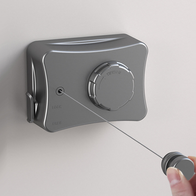 Invisible Retractable Clothesline Indoor No-Drill Balcony Steel Wire ...